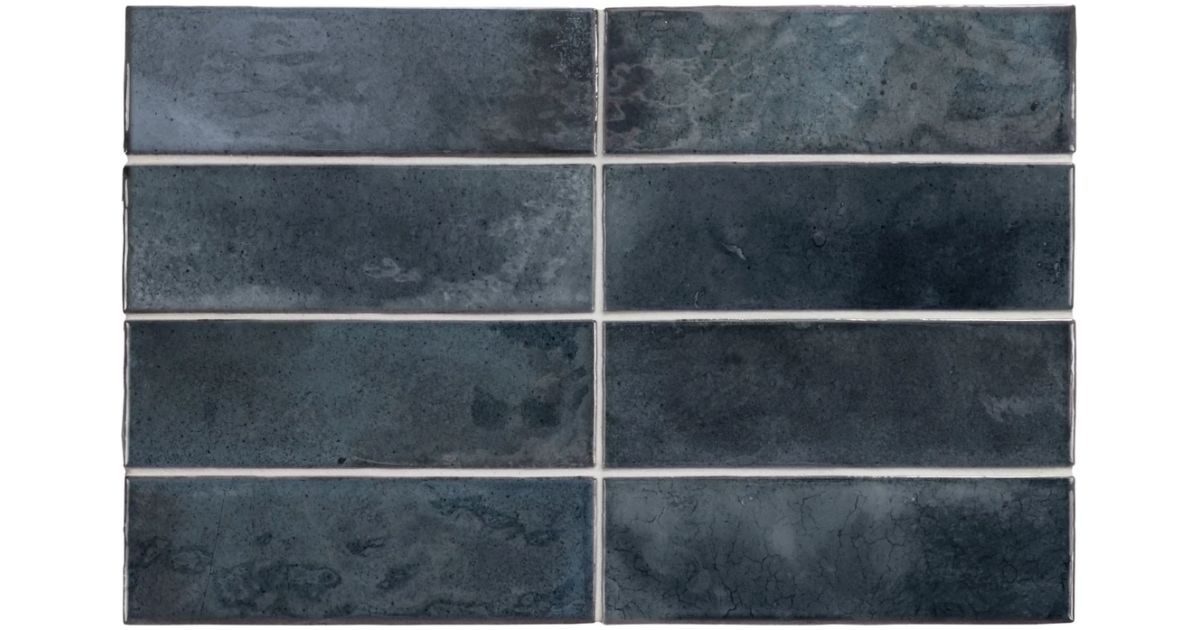 6,5x20 Hanoi Blue Night Kék Csempe - MetrocsempeShop
