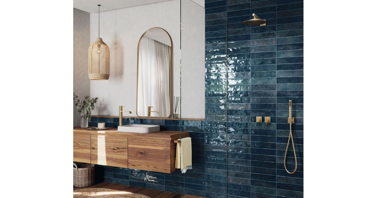 7,5x30 Nairobi Blue kék fényes rusztikus színtónusos csempe ...