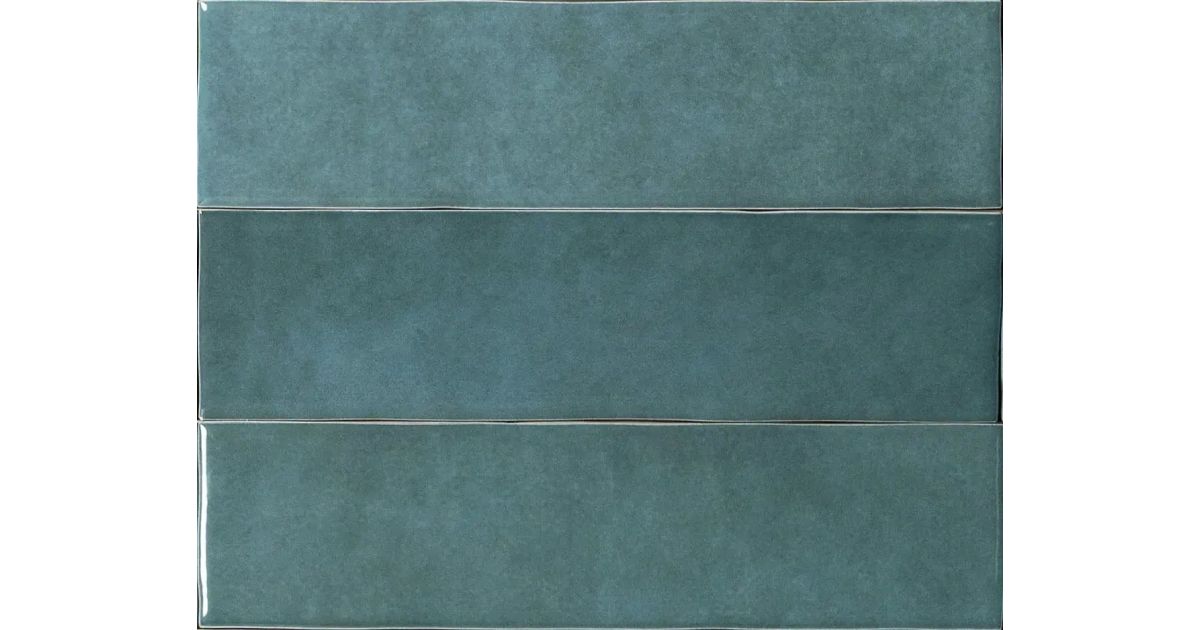 6,5x25 ZELLIJ ZELLIGE OCEAN KÉK fényes csempe - MetrocsempeShop